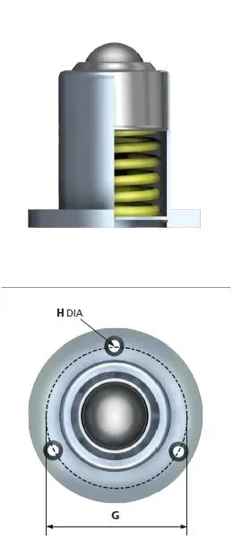 Spring Loaded Ball Transfer