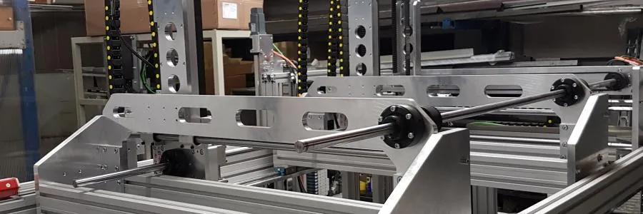 Linear guides, ball screws and ALU profiles for a special purpose machine - Max Mechano ...
